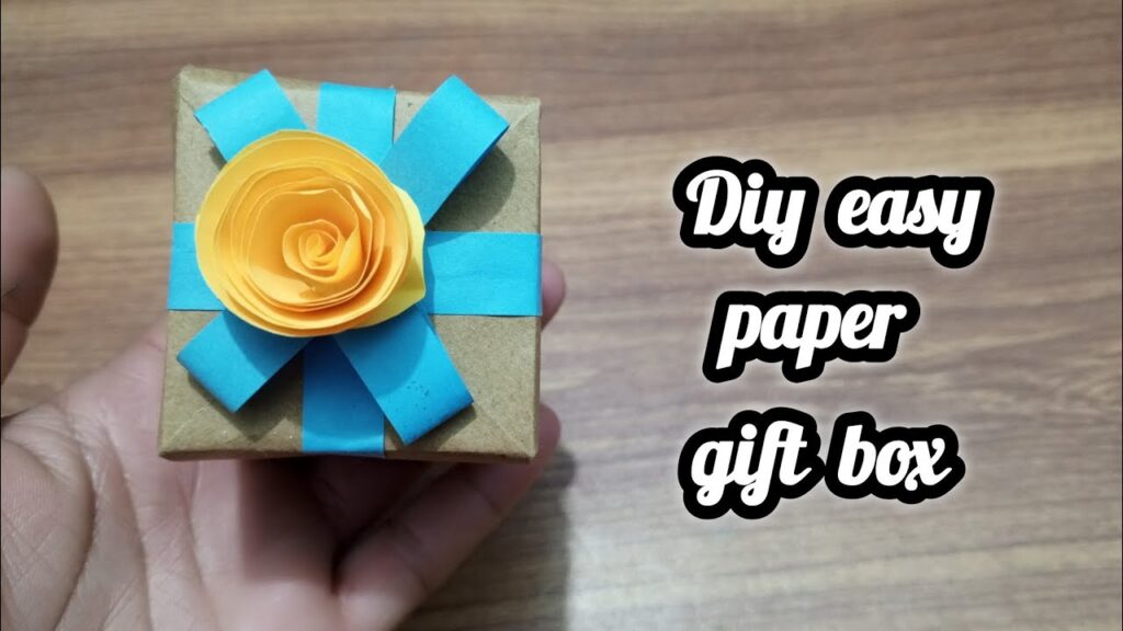 Diy papergift box/how to make gift box with paper/origami paper giftbox ...