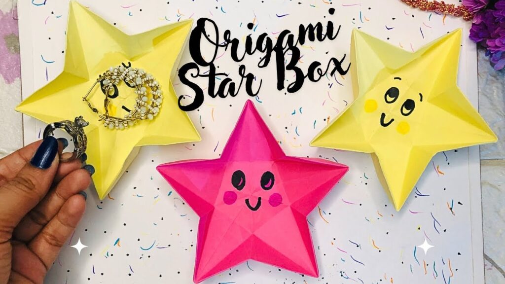 How To Make paper Box / Origami Paper Star Box / DIY Paper Box Idea ...