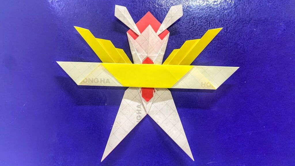 Origami Pokemon Kartana | How To Make Pokemon Kartana (Pokemon Go ...