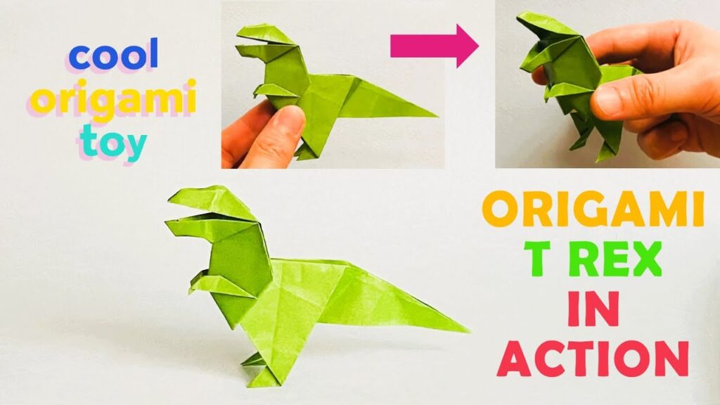 An easy origami dinosaur (T-Rex ), step by step tutorial – Madiyar ...
