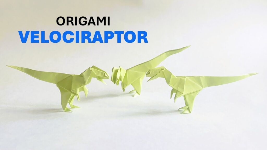 How to make an easy origami dinosaur, step by step tutorial – Madiyar ...