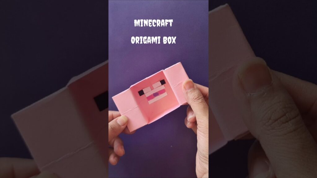 Diy /Easy Craft idea /Paper craft /Minecraft origami box /How to make ...