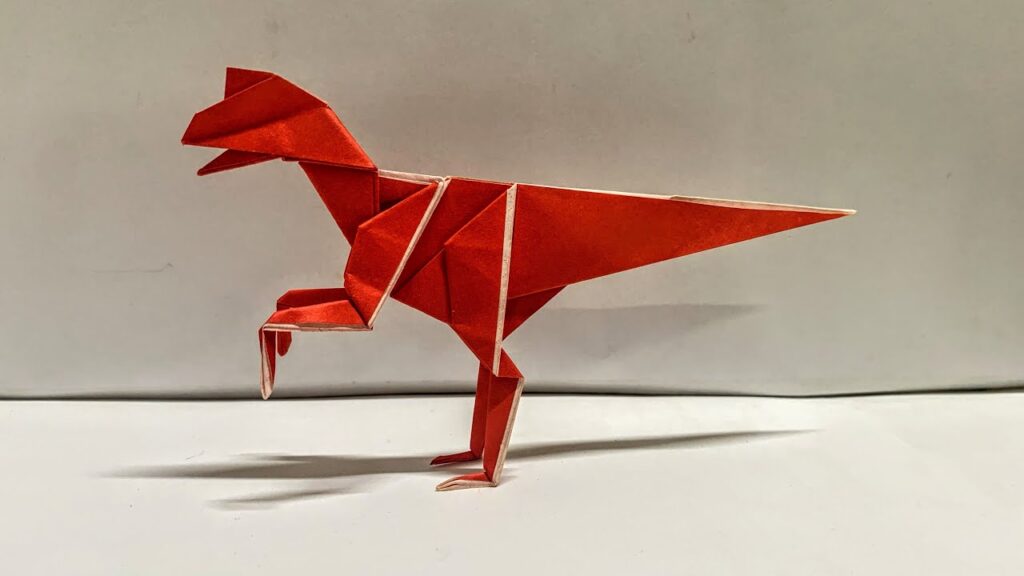Origami Dinosaur Dilophosaurus | How to make Dinosaur Dilophosaurus ...