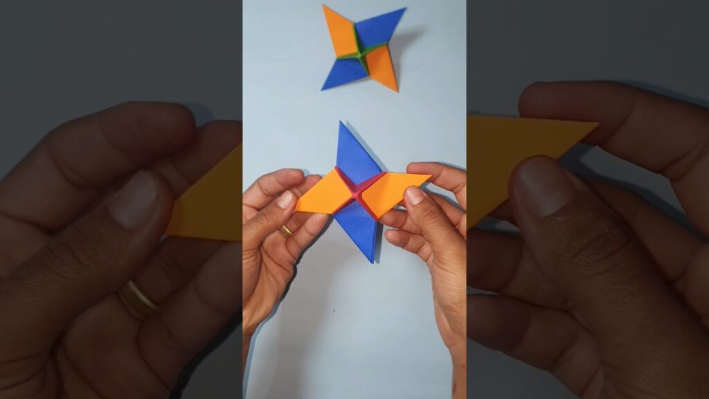 Origami Spinner: Estrela Ninja Incrível #spinner #origami #shuriken # ...