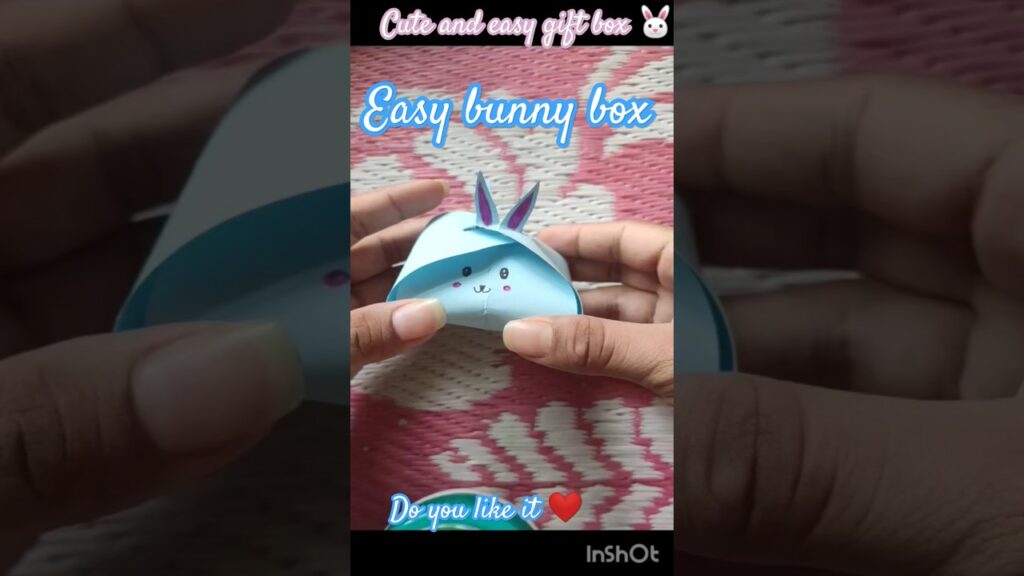 cute and wasy bunny gift box #giftbox #shorts #youtubeshorts #tutorial ...