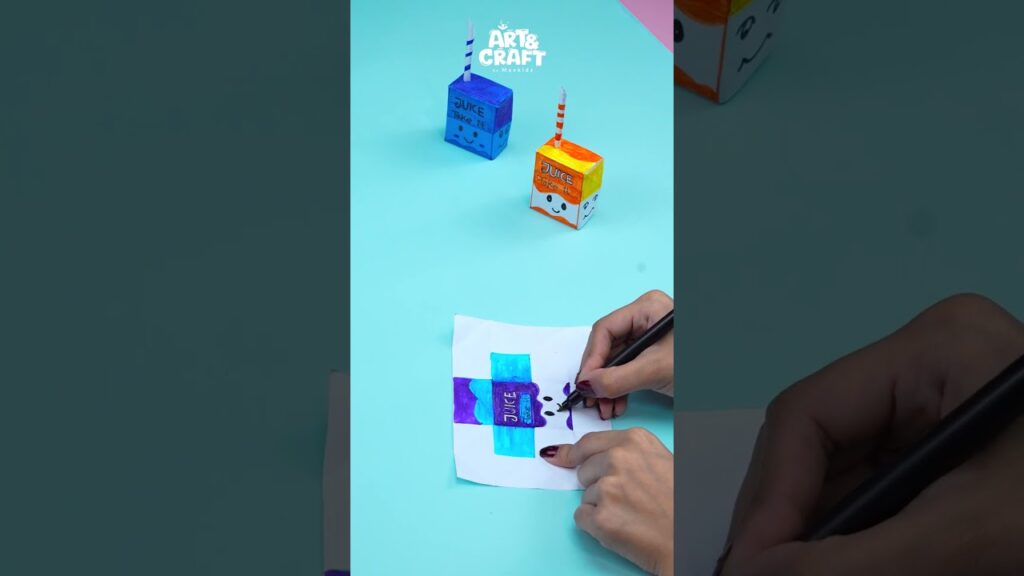 origami paper juice box | Easy Paper juice Box | Mini juice Craft ...