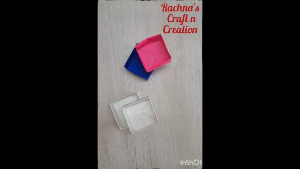 paper square box/DIY paper craft#shortsvideo – Rachna Lal | 折り紙モンスター