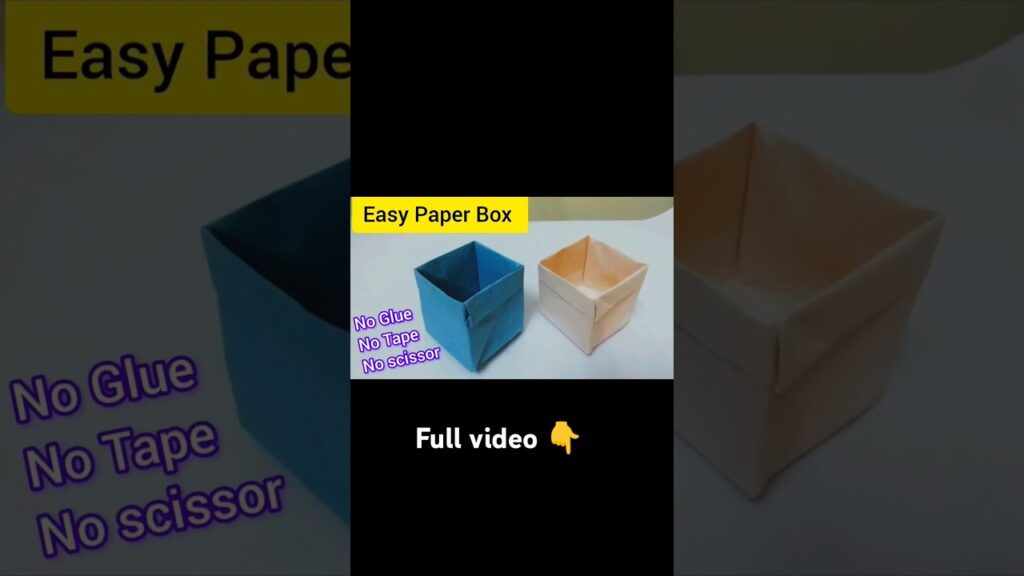 How to mak e Paper Box | Paper Dustbin | Paper Craft | #thecreativeedge ...