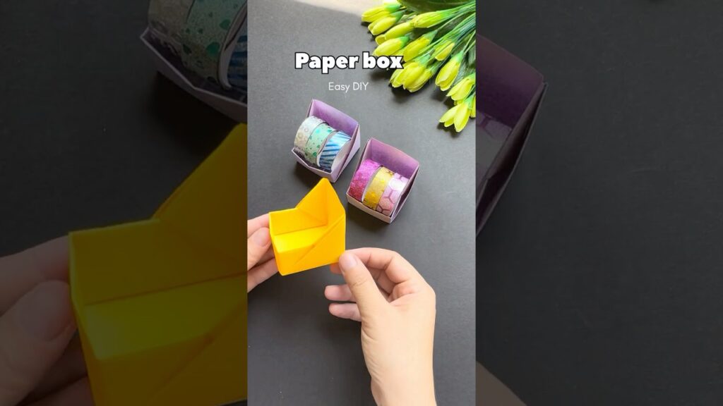 “Mini Origami Box | Easy Paper Craft for Beginners!” #paperbox #origami ...