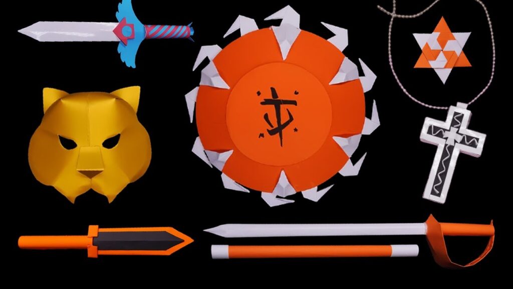 驚きの7種類折り紙武器 ナイフ・剣・盾・マスク・手裏剣を紙で作ろう！ – DIY Paper Weapons | 折り紙モンスター