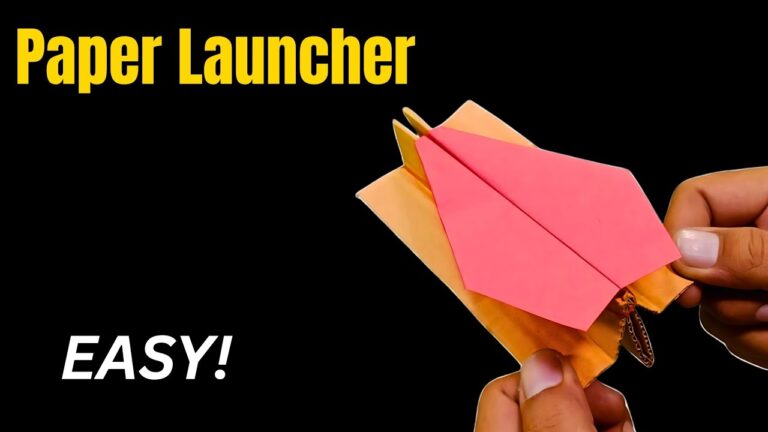 How to Make Paper Plane Launcher | Best Origami paper airplane ...