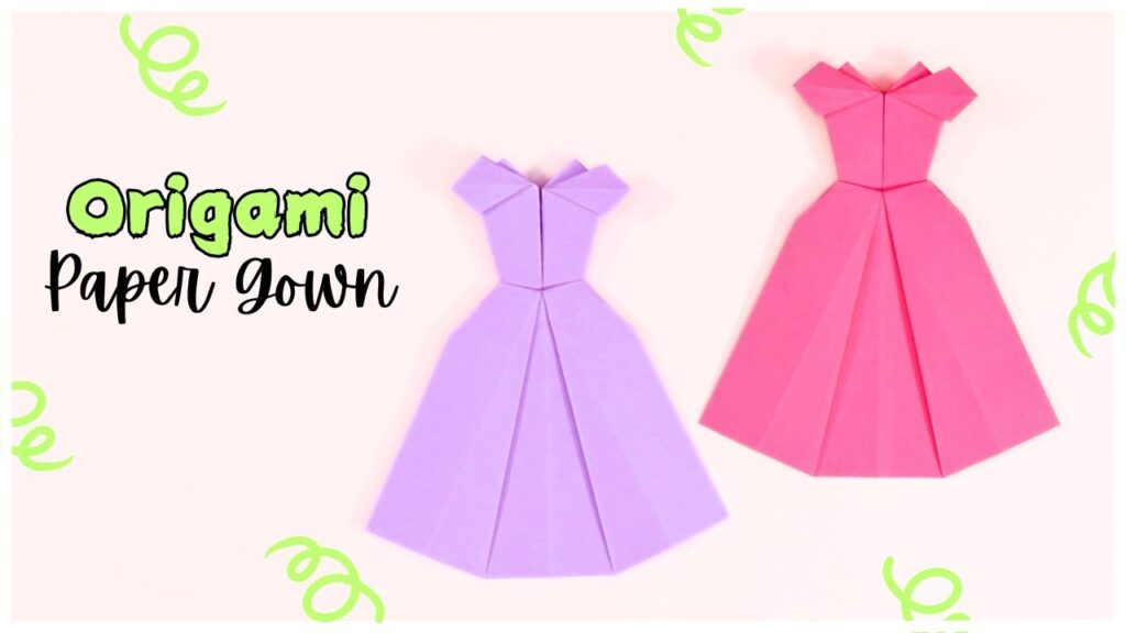Origami Gown Tutorial | How to make Paper Dress – Crazy Paper Crafts ...