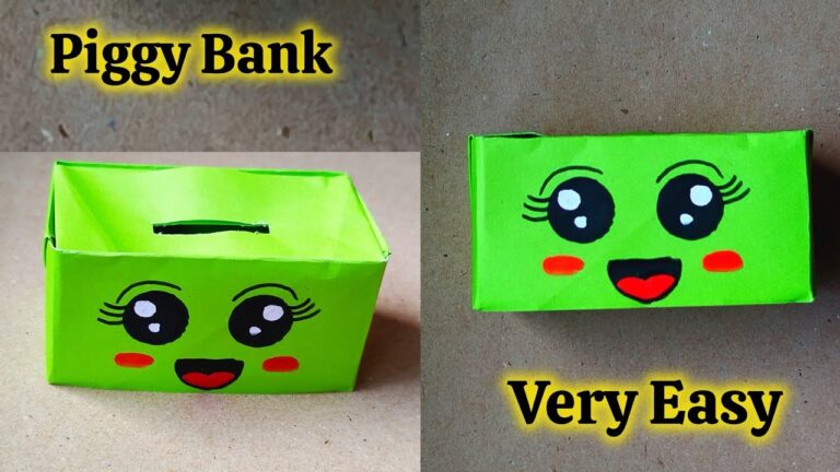 “Easy DIY Paper Piggy Bank | Easy DIY Paper Money Box | How To Make A ...
