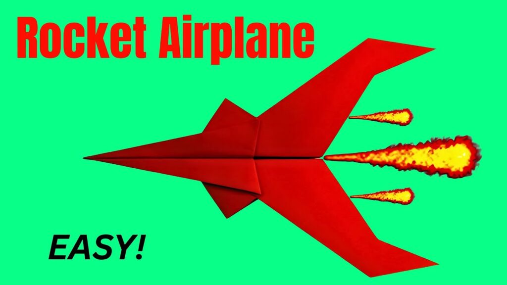 How to Make Paper Airplane Rocket | Best Origami Paper Airplanes ...