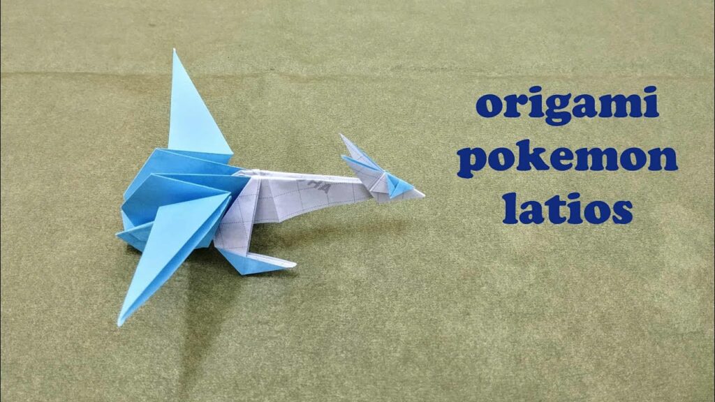 How to make Pokemon Latios – Origami Pokemon Latios – Pokemon Origami ...