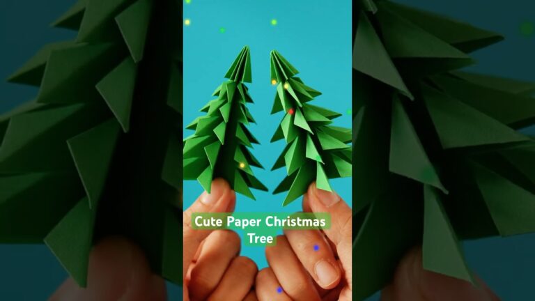 Make a mini Paper Christmas Tree. So cute. #shorts – DIY with Maya | 折り紙モンスター