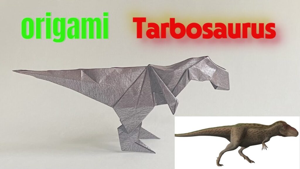 Origami Tarbosaurus, step by step tutorial – Madiyar Origami | 折り紙モンスター