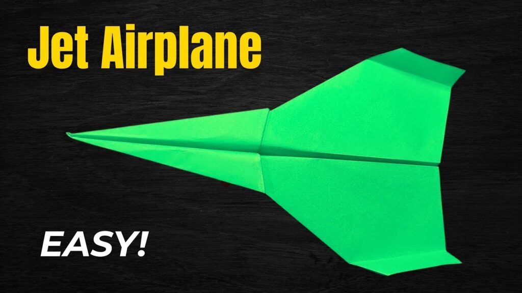 PAPER JET AIRPLANE! How to Make an Origami Paper Airplane That Flies ...