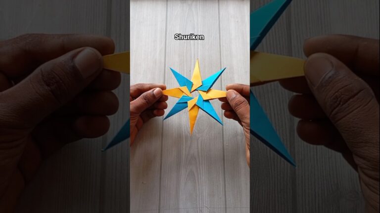 SHURIKEN ORIGAMI TUTORIAL|HOW TO MAKE A NINJA STAR PAPERCRAFT|WEAPON ...