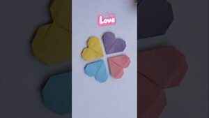 Origami Heart. #diy #papercrafts #valentinegift #lovegifts #craft # ...